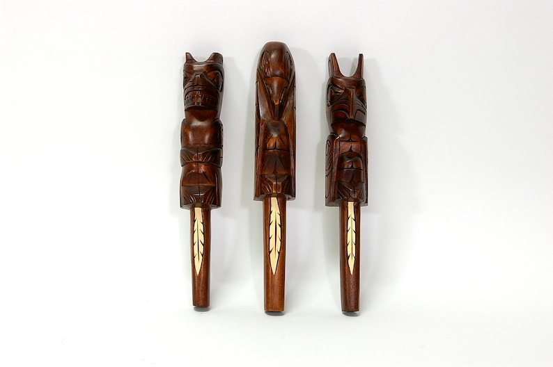 First Nations Native Talking Stick Yellow Cedar 10 Inch - Etsy