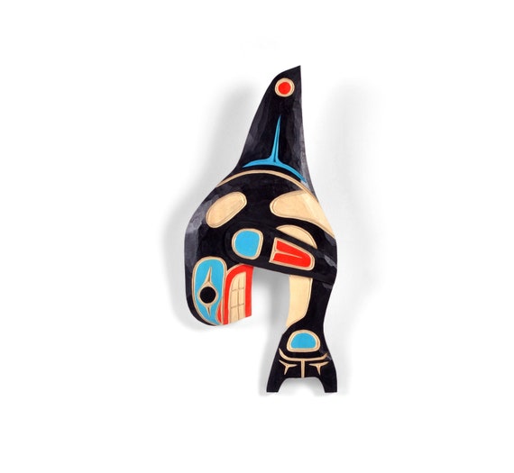 Haida Art Whale Ceramic Sculptures