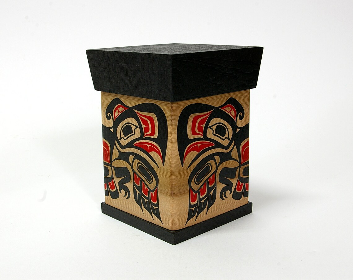 First Nations Native Genuine Bentwood Box Eagle Design - Etsy