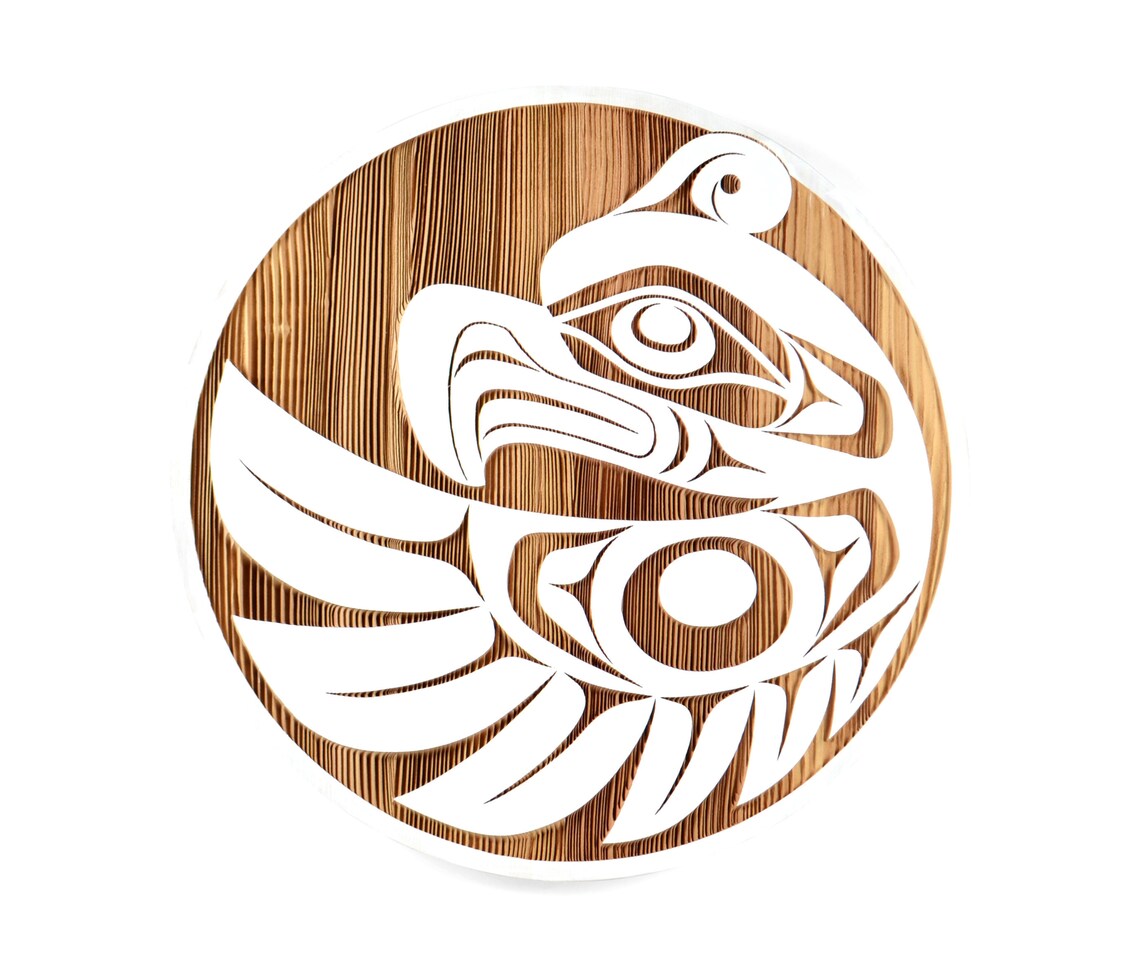 First Nations Thunderbird Cedar Three Foot Wall Panel - Etsy