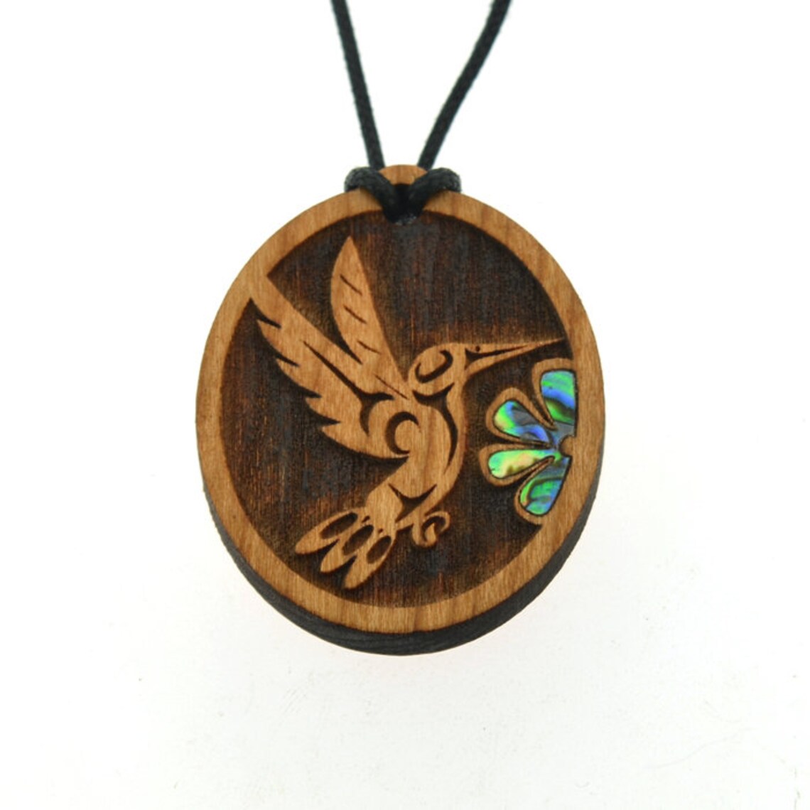 First Nations Cedar Pendant With Abalone Inlay Six Designs - Etsy