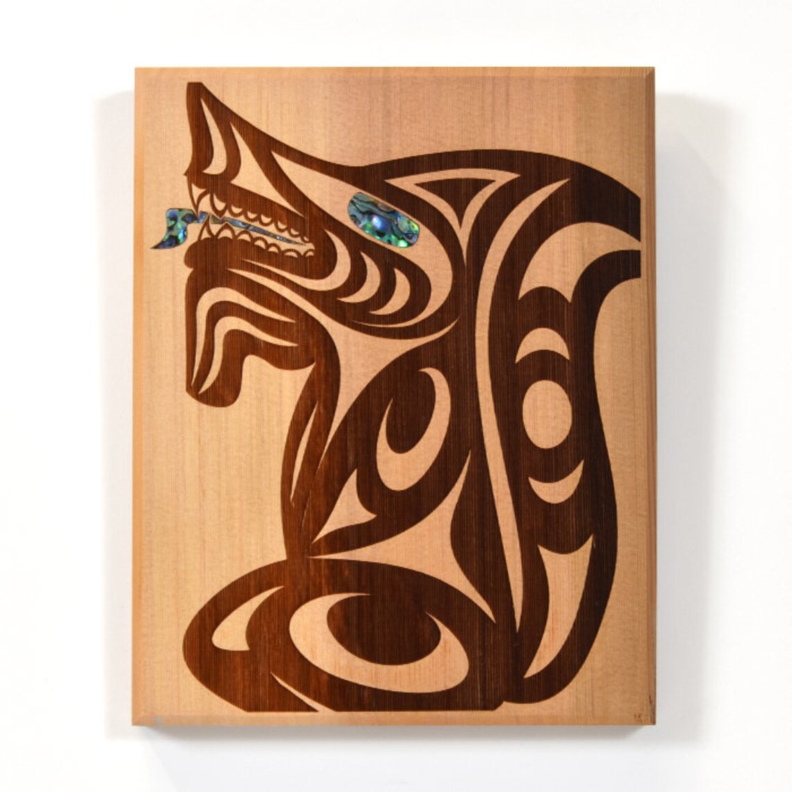 First Nations Red Cedar and Abalone Wall Tiles - Etsy