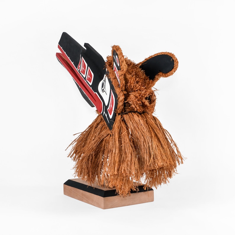 First Nations Hokhok Raven Mask on Stand Northwest Native Art - Etsy