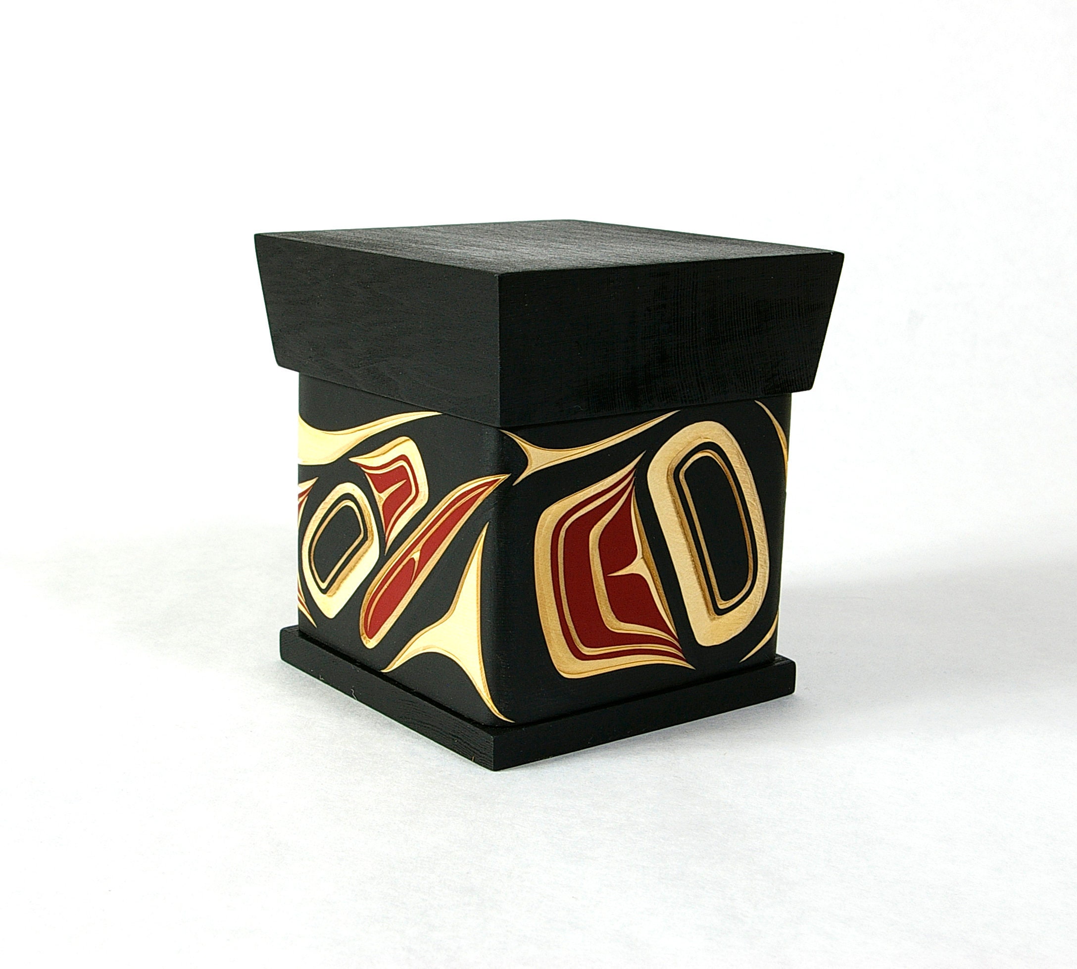 First Nations Native Genuine Bentwood Box Carved Raven Design - Etsy