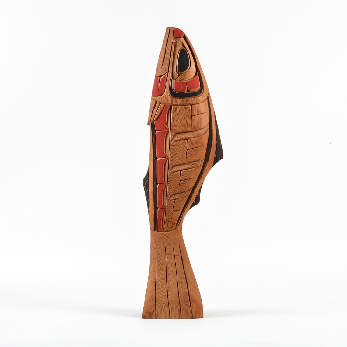 First Nations Native Red Cedar Salmon Totem Pole - Etsy