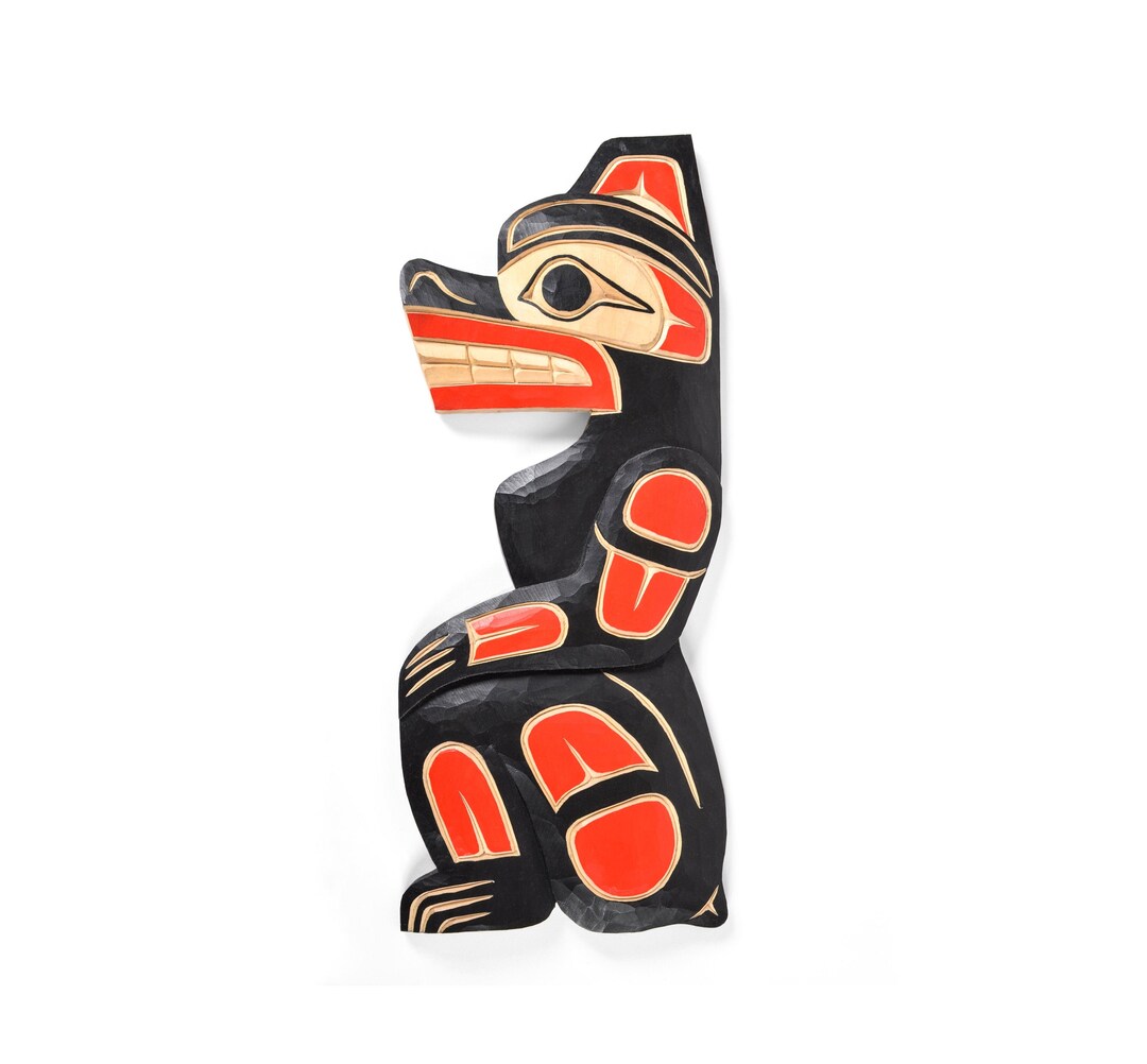 First Nations Native Grizzly Bear Wall Carving - Etsy