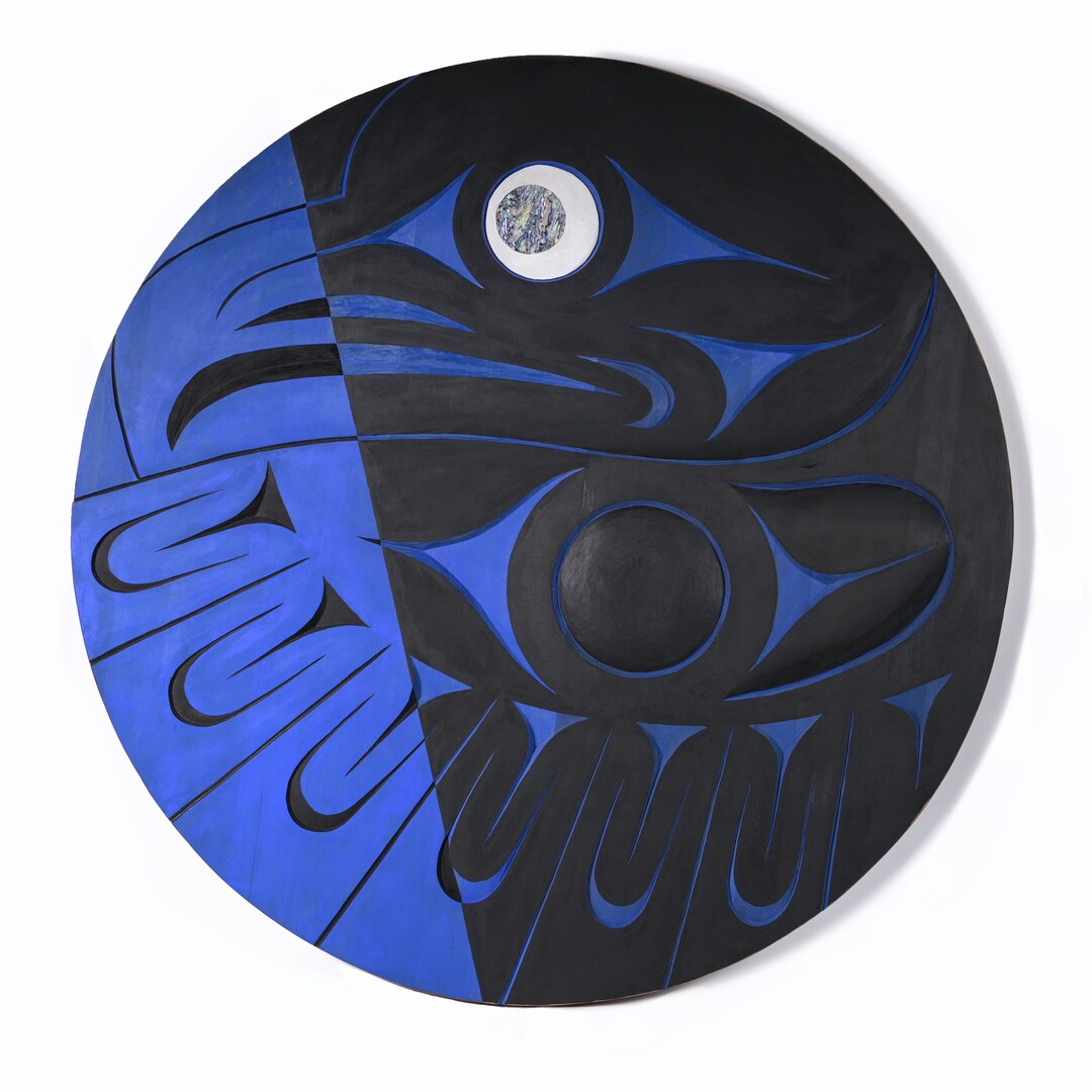 Large First Nations Raven Wall Panel With Abalone Shell - Etsy Australia