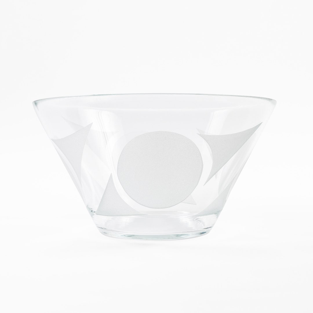 First Nations Native Etched Salad Bowl Abstract Salish Design - Etsy