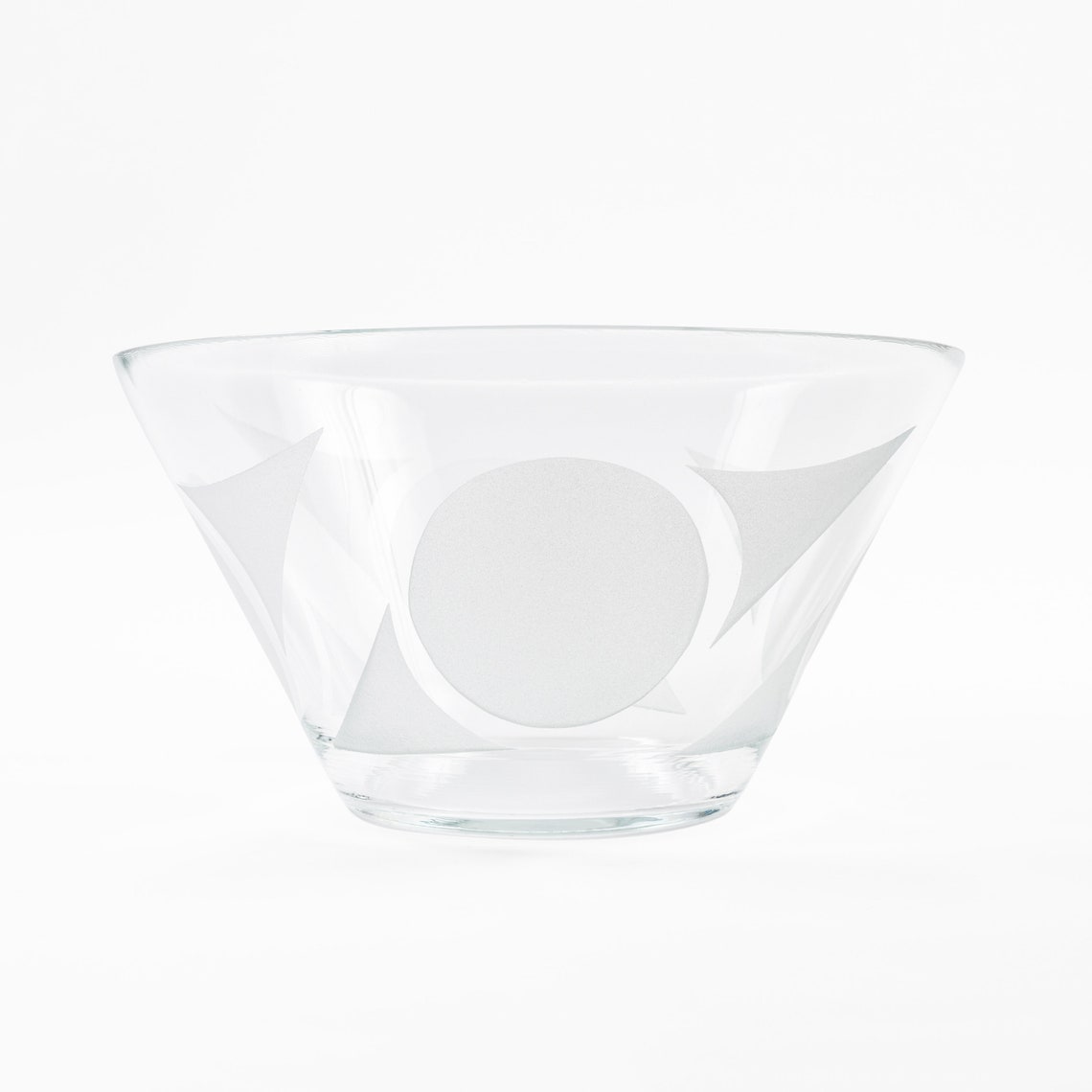 First Nations Native Etched Salad Bowl Abstract Salish Design - Etsy