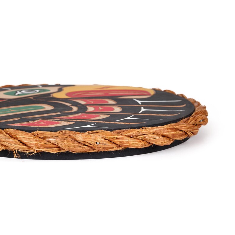 First Nations Native Wall Panel With Cedar Bark Border - Etsy
