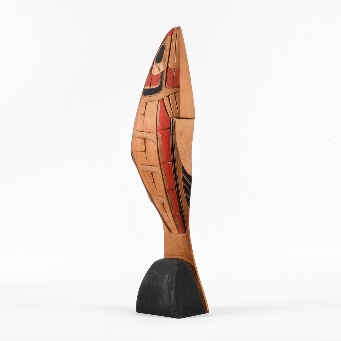 First Nations Native Red Cedar Salmon Totem Pole - Etsy