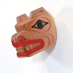 First Nations Grizzly Bear Mask Red Cedar Native Sculpture - Etsy
