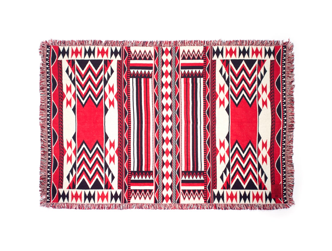 Coast Salish First Nations Star Cotton Blanket - Etsy