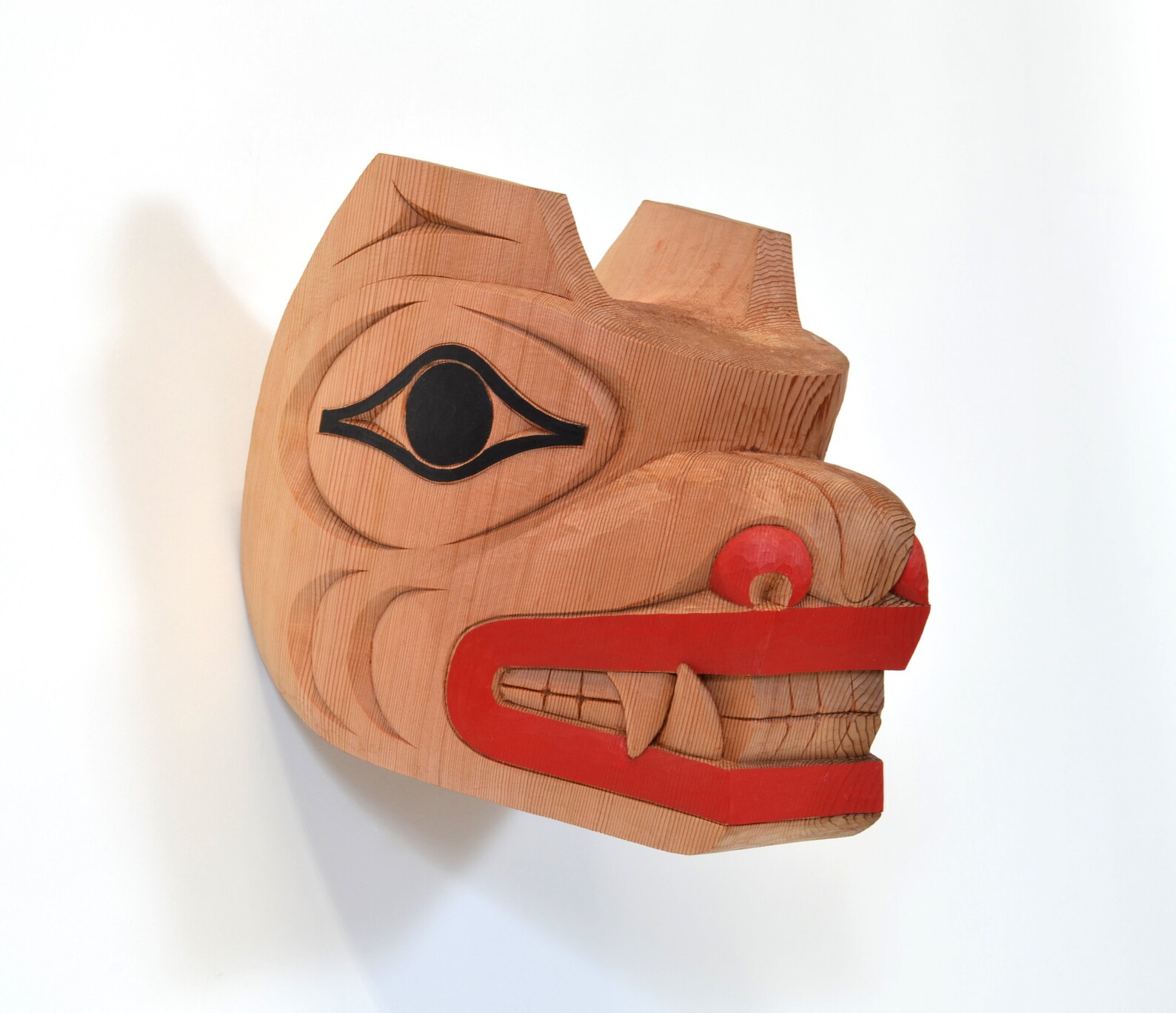 First Nations Grizzly Bear Mask Red Cedar Native Sculpture | Etsy