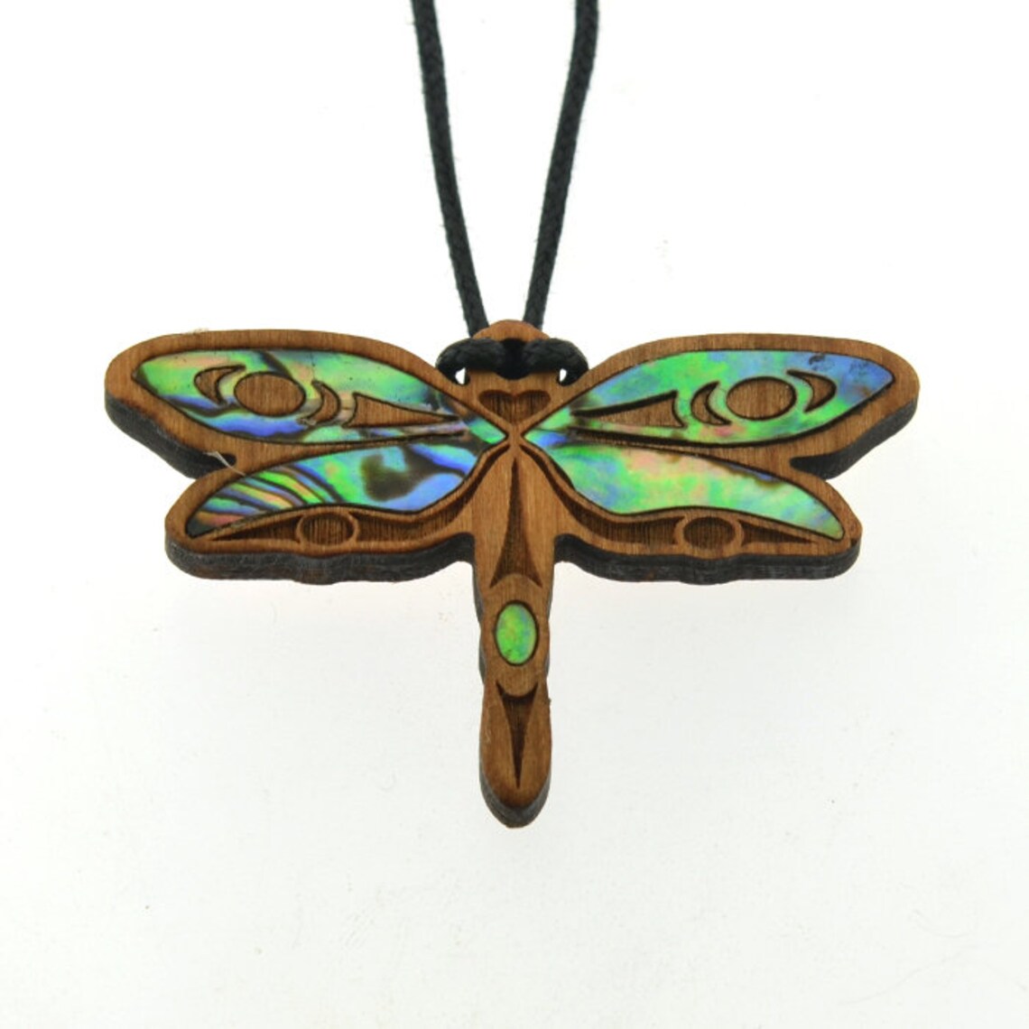 First Nations Cedar Pendant With Abalone Inlay Six Designs - Etsy