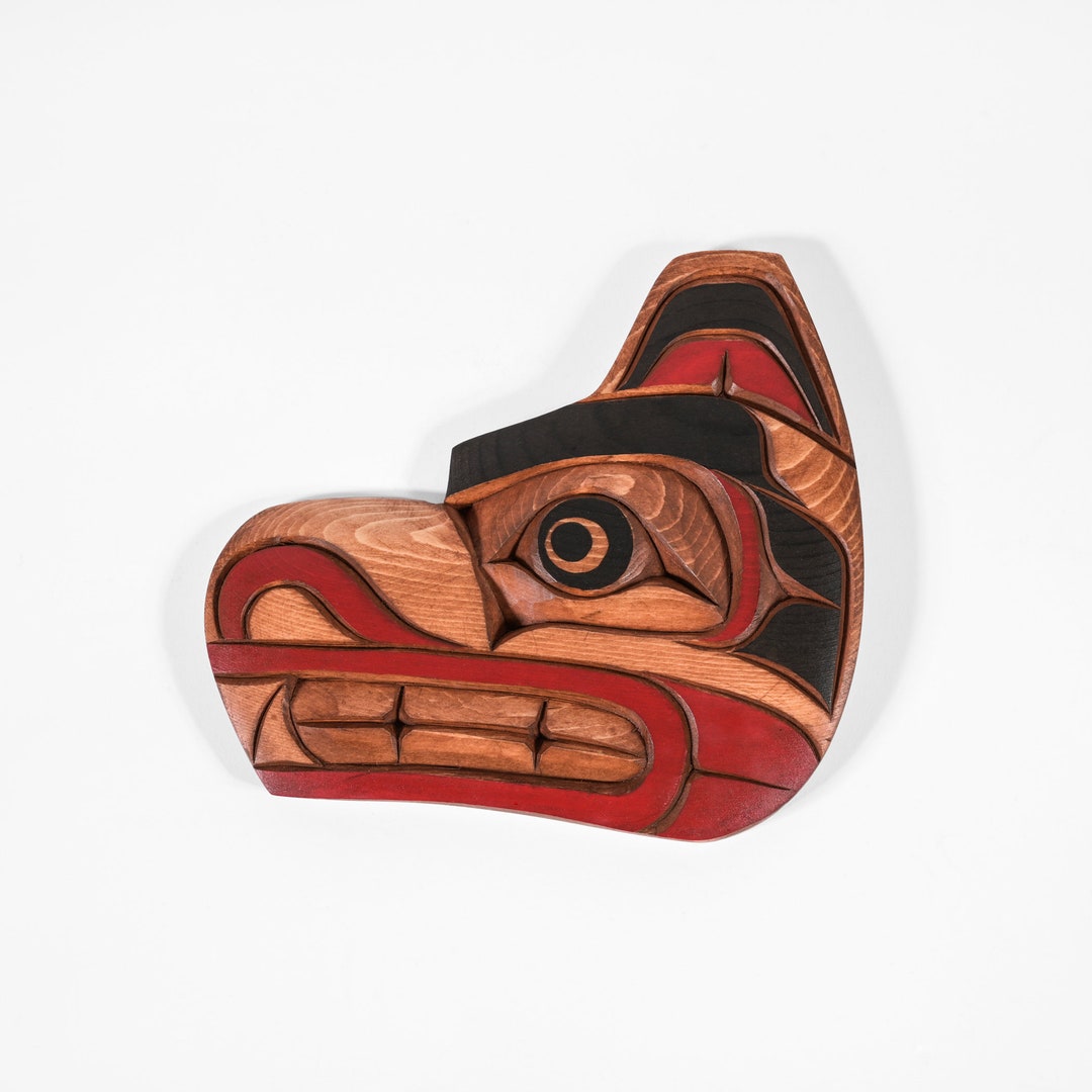 Northwest Coast Small Totem Head Wall Carving Various Designs - Etsy
