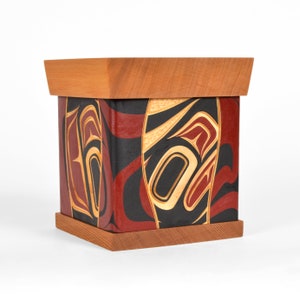 First Nations Native Genuine Bentwood Box Carved Eagle Design - Etsy