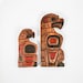 First Nations Hand Carved Small Native Wall Carving Four Designs - Etsy