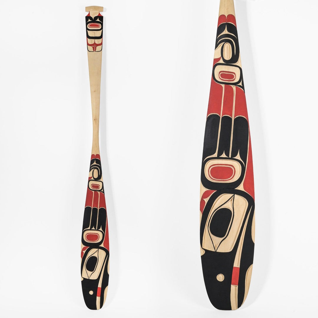 First Nations Paddle Five Feet Length Raven Releasing the Sun - Etsy
