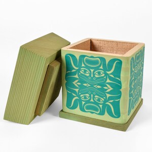 First Nations Native Genuine Bentwood Box Frogs Design - Etsy