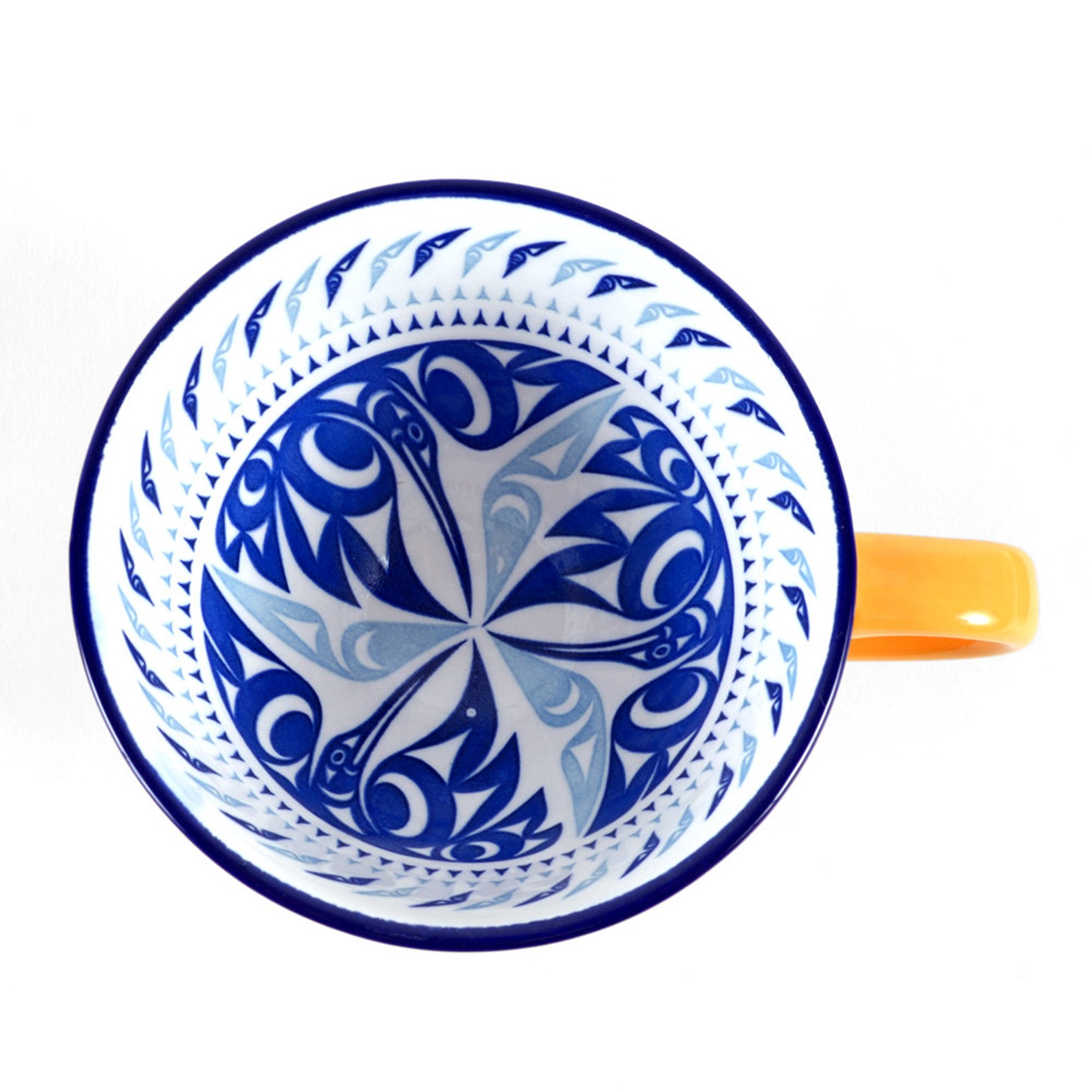 Set of Four First Nations Art Mugs - Choose Your Colors - Etsy