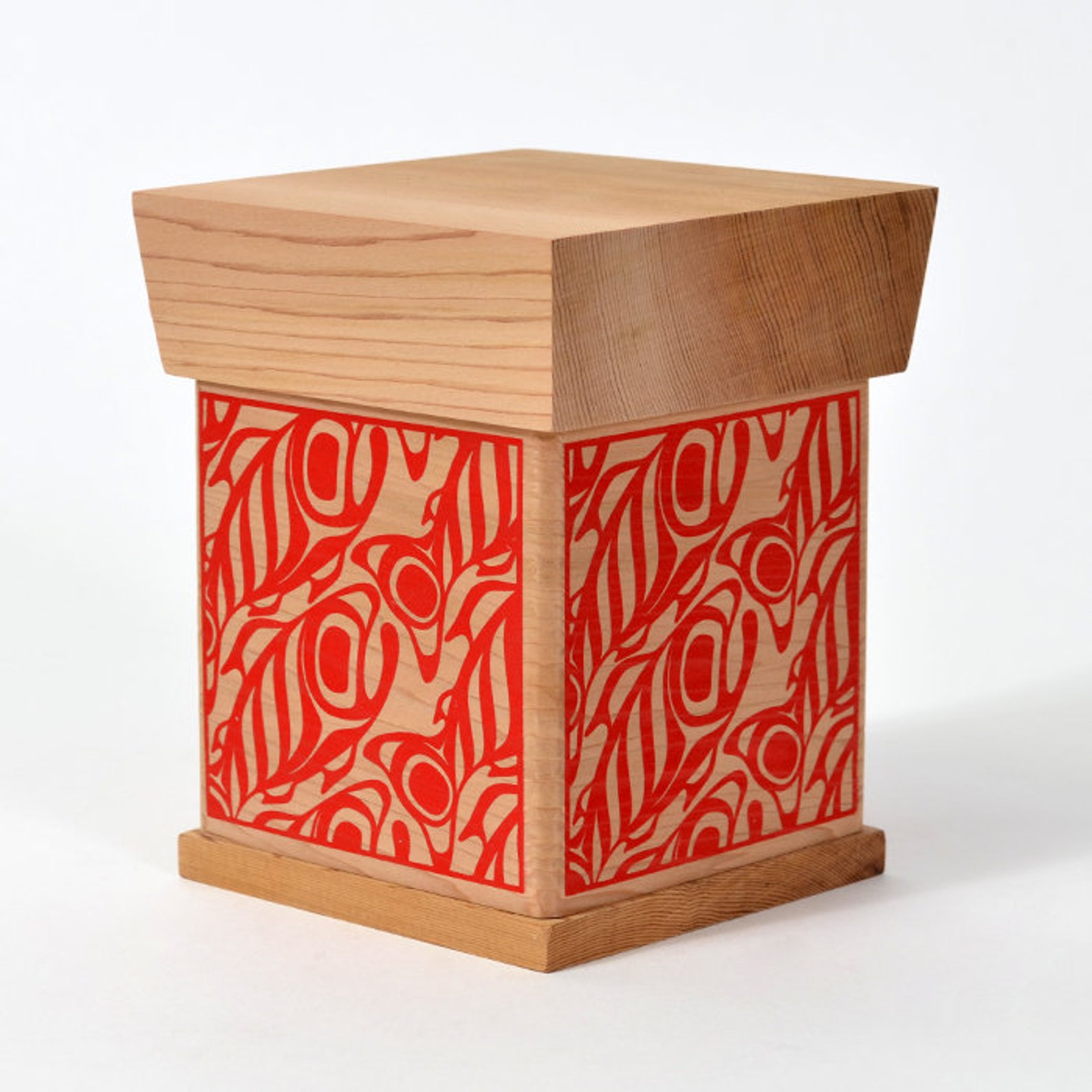 First Nations Native Genuine Bentwood Box Salmon Design - Etsy