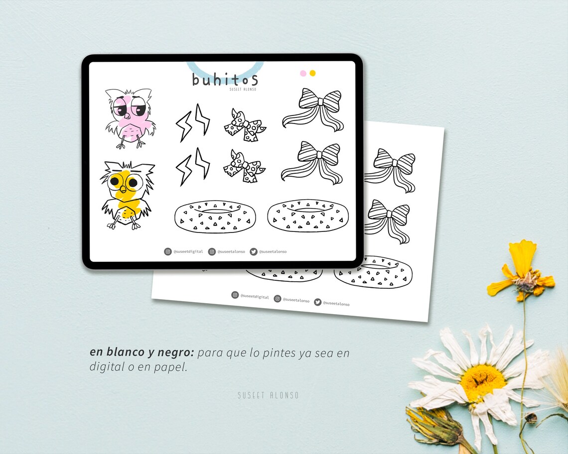 50 Illustrated Digital Stickers Buhitos PNG and Precropped - Etsy