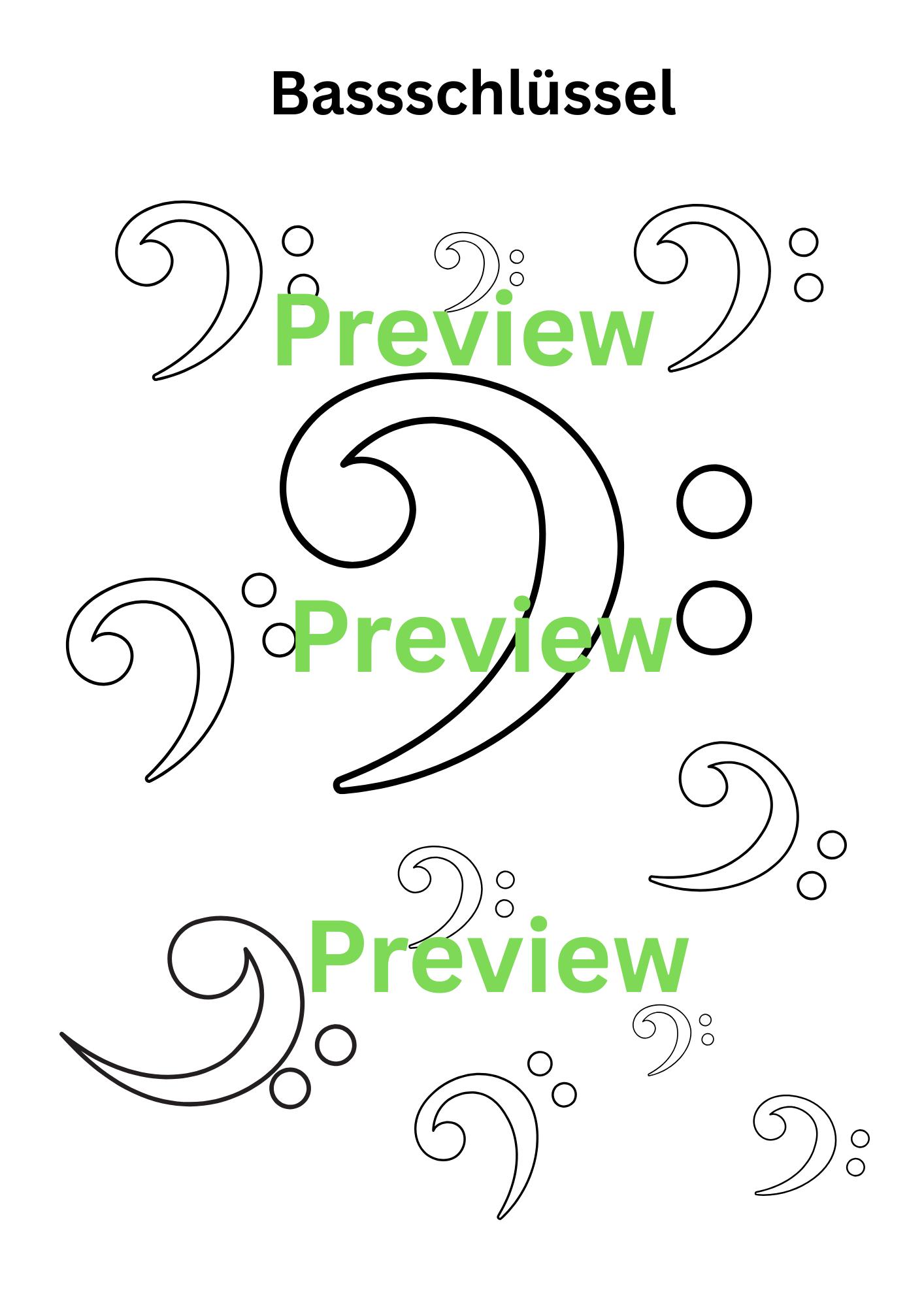 Bass Clef Coloring and Writing Practice Sheet – Music Worksheet (A4) - Etsy