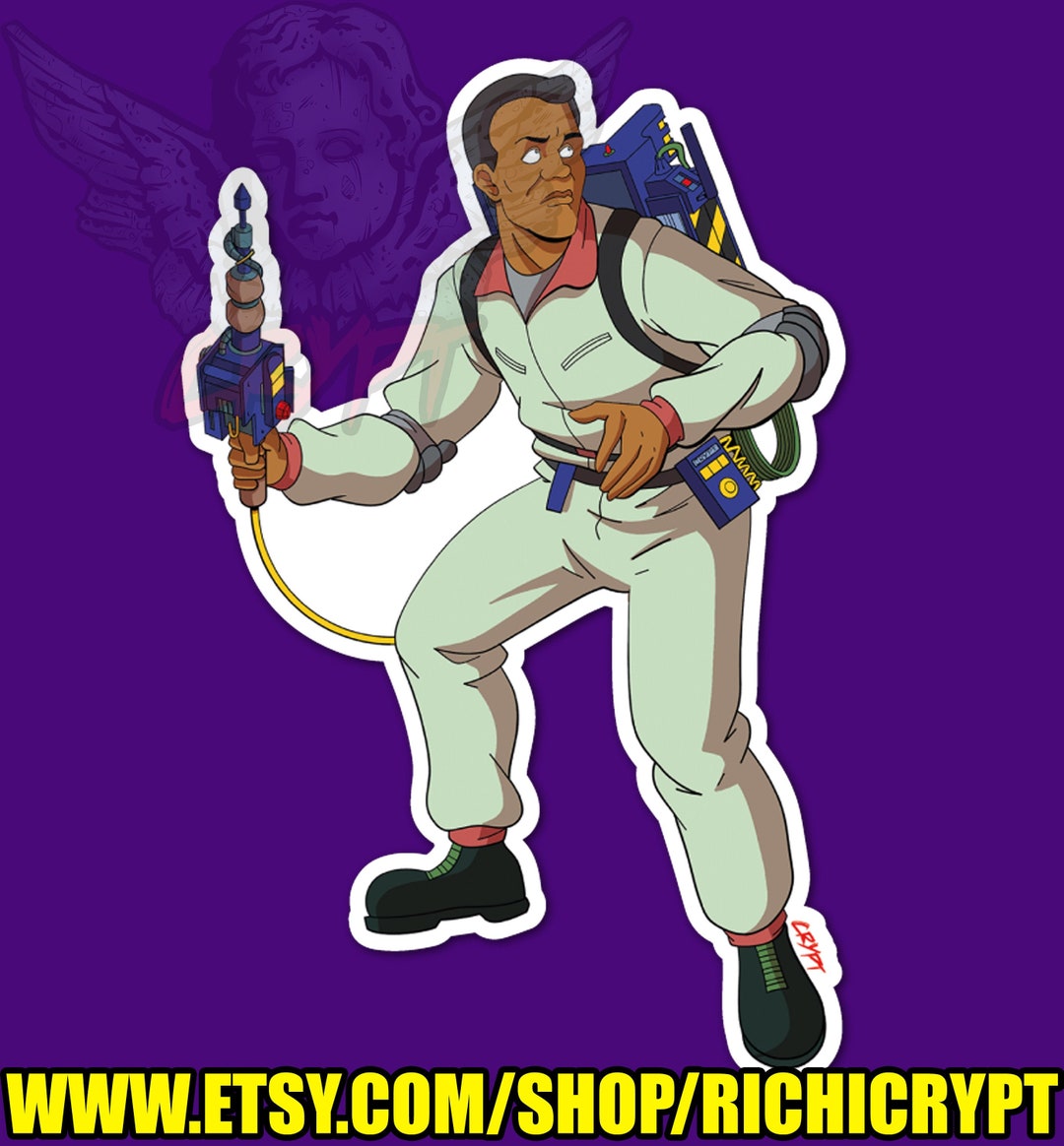 The Real Ghostbusters Winston Zeddemore Ghostbuster Vinyl Sticker - Etsy