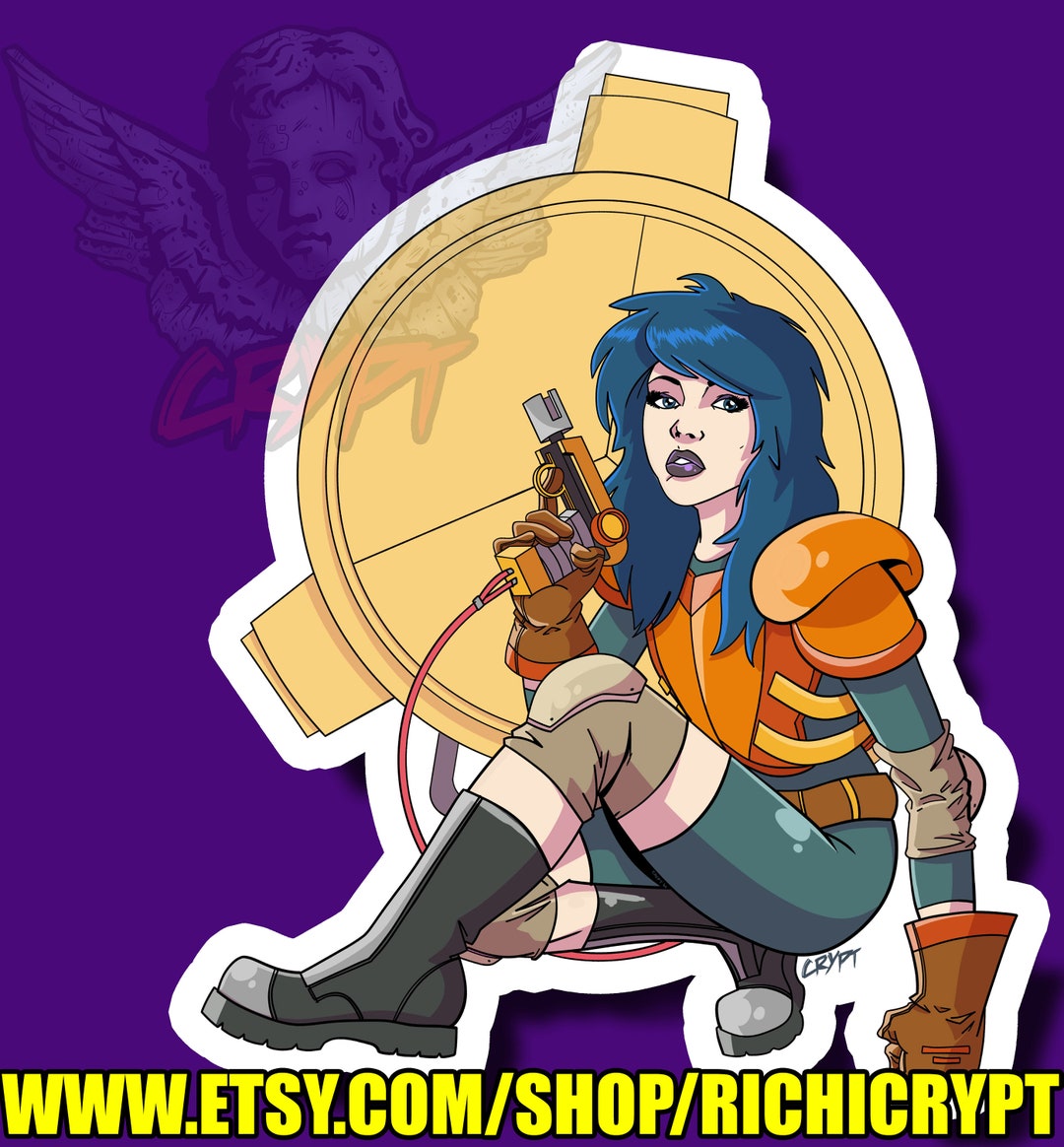 Extreme Ghostbusters Kylie Pinup STICKER - Etsy