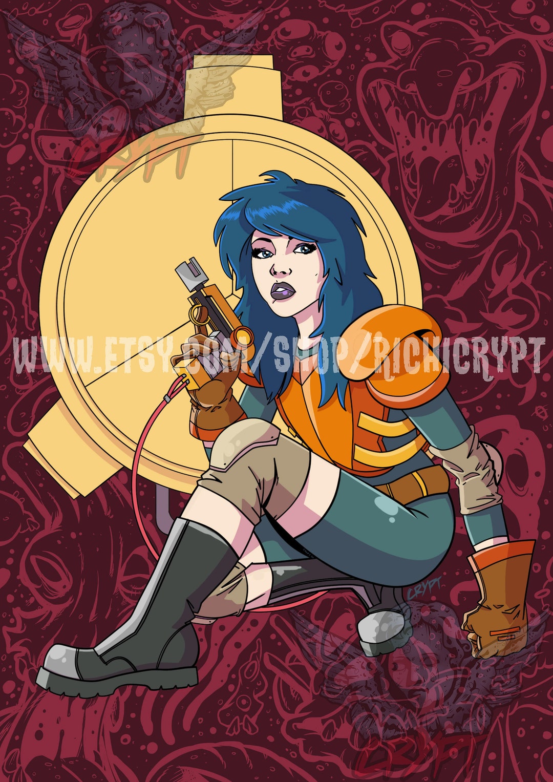 Extreme Ghostbusters Kylie Pinup Print - Etsy