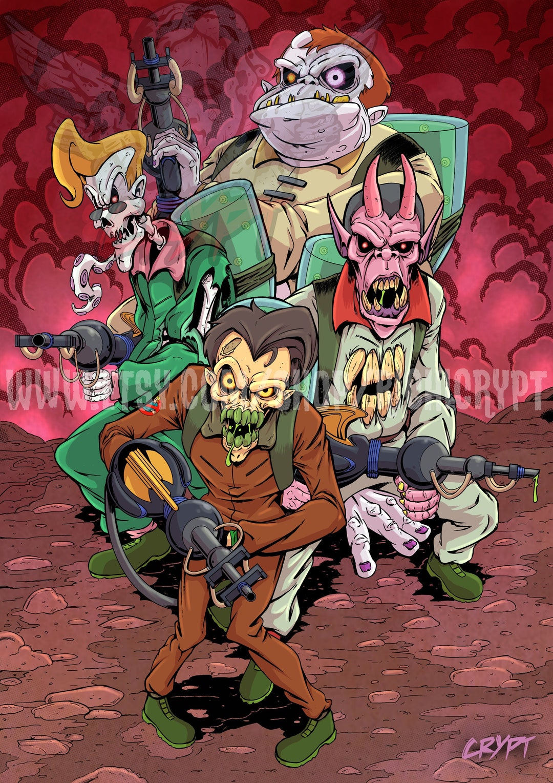 The Real Ghostbusters Peoplebusters Print - Etsy