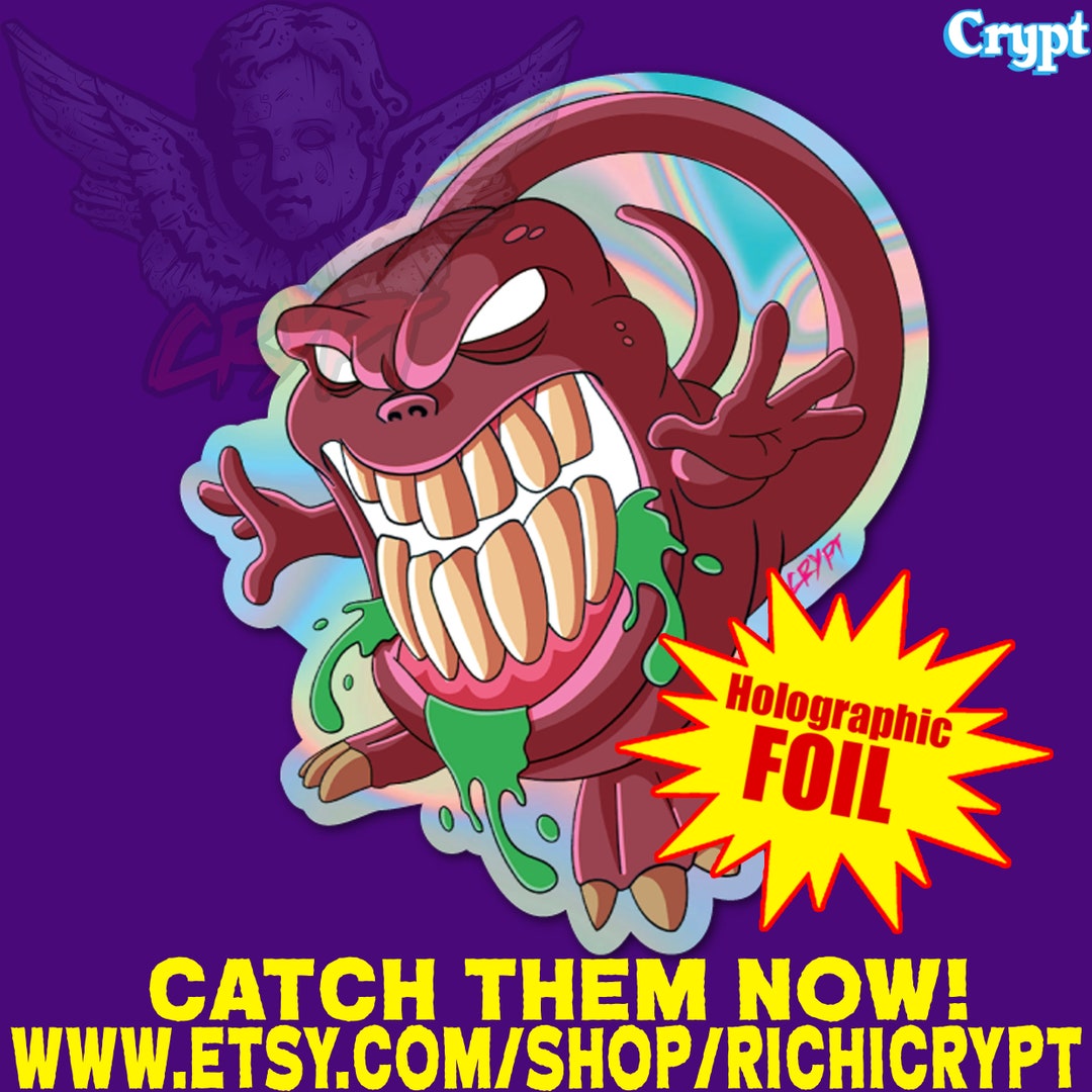 The Real Ghostbusters Wrapper Ghost Holographic Vinyl Sticker - Etsy