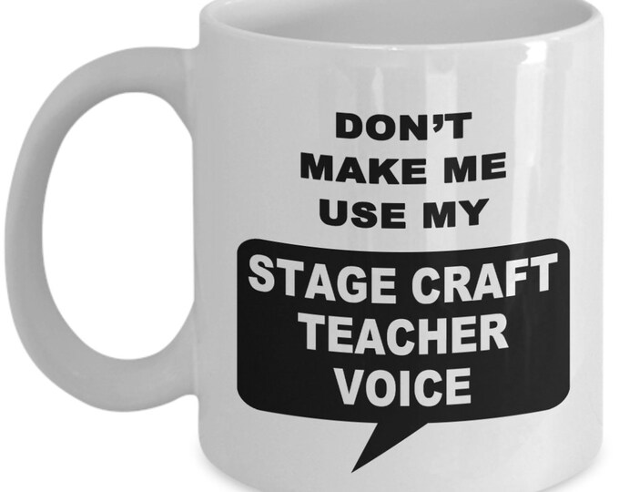 Stage Craft Teacher, Stage Craft Teacher Mug, Stage Craft Teacher Gift ...