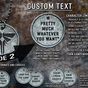 The Last of Us Firefly Pendant - Personalized Gift PS4 PS5 Clicker ...