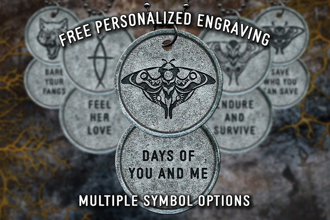 The Last of Us Part 2 Ellie's Guitar Moth Pendant - Personalized Gift ...