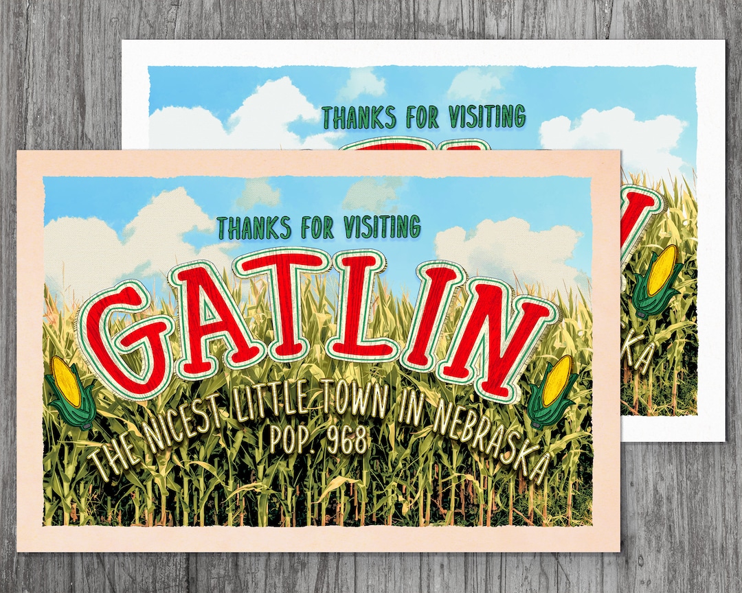 Gatlin Postcard - CHILDREN of the CORN Stephen King Gatlin Nebraska ...