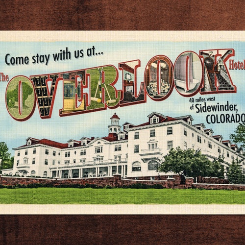 The Shining Overlook Hotel Wood Sign Etsy