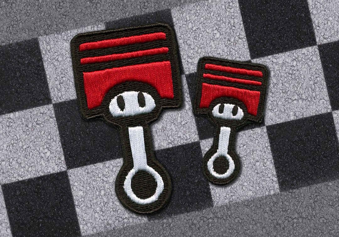 Mario Patch - Mario Kart Mushroom Piston Cup - Embroidered Super Mario ...