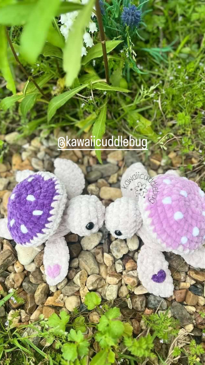 Crochet Pattern | Myrtle the Turtle | Turtle Crochet Pattern | Mushroom ...