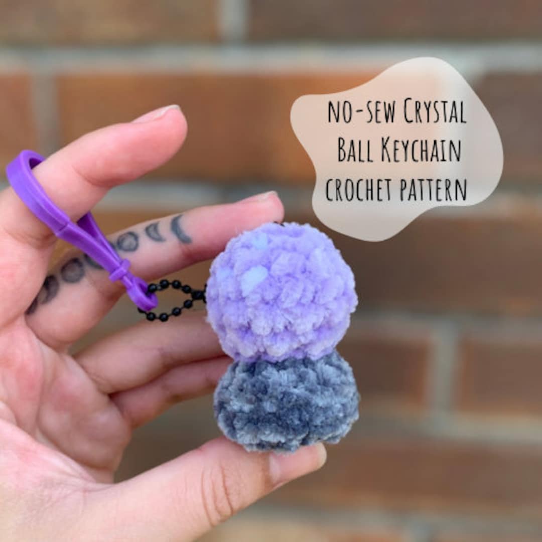 Crochet Pattern | Crystal Ball | Keychain Crochet Pattern | No-sew ...