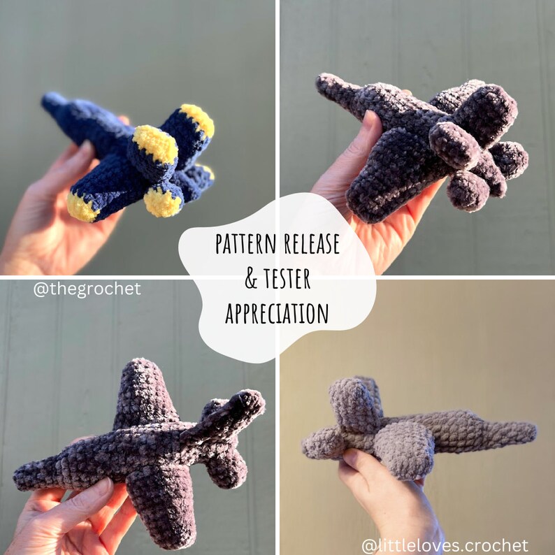 F-16 Fighting Falcon Crochet Pattern (PDF Pattern) - Etsy