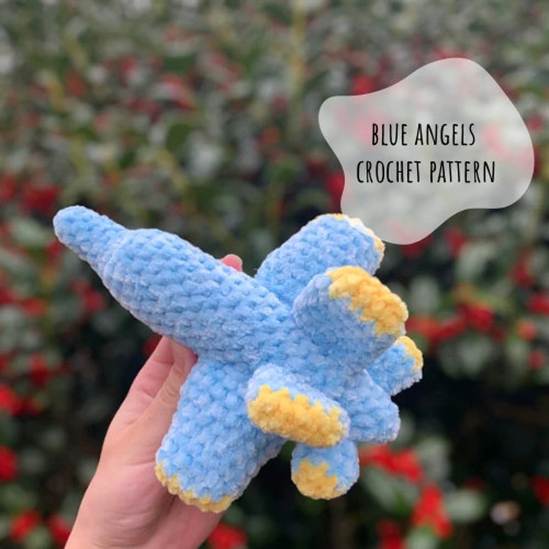 Crochet Pattern Blue Angel Jet Blue Angels Crochet Pattern Jet Pattern ...