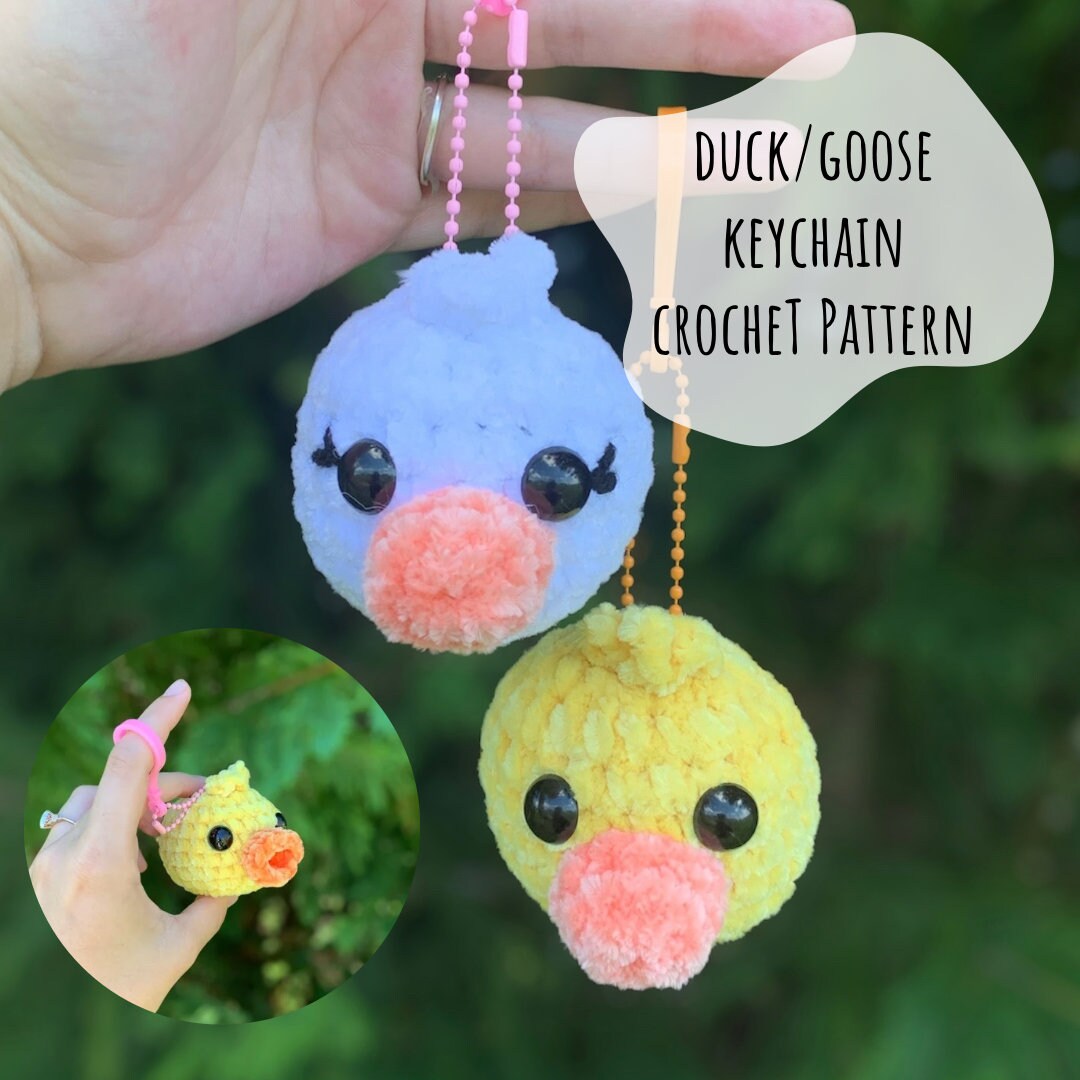 Crochet Pattern | Duck & Goose Keychain | Duck Crochet Pattern ...