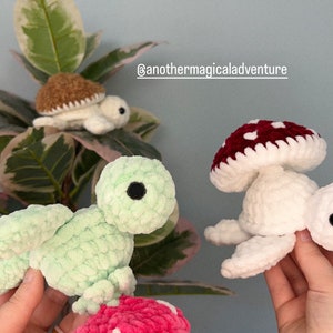 Crochet Pattern | Myrtle the Turtle | Turtle Crochet Pattern | Mushroom ...