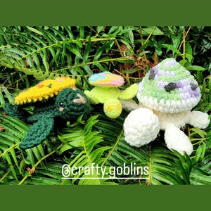 Crochet Pattern | Myrtle the Turtle | Turtle Crochet Pattern | Mushroom ...