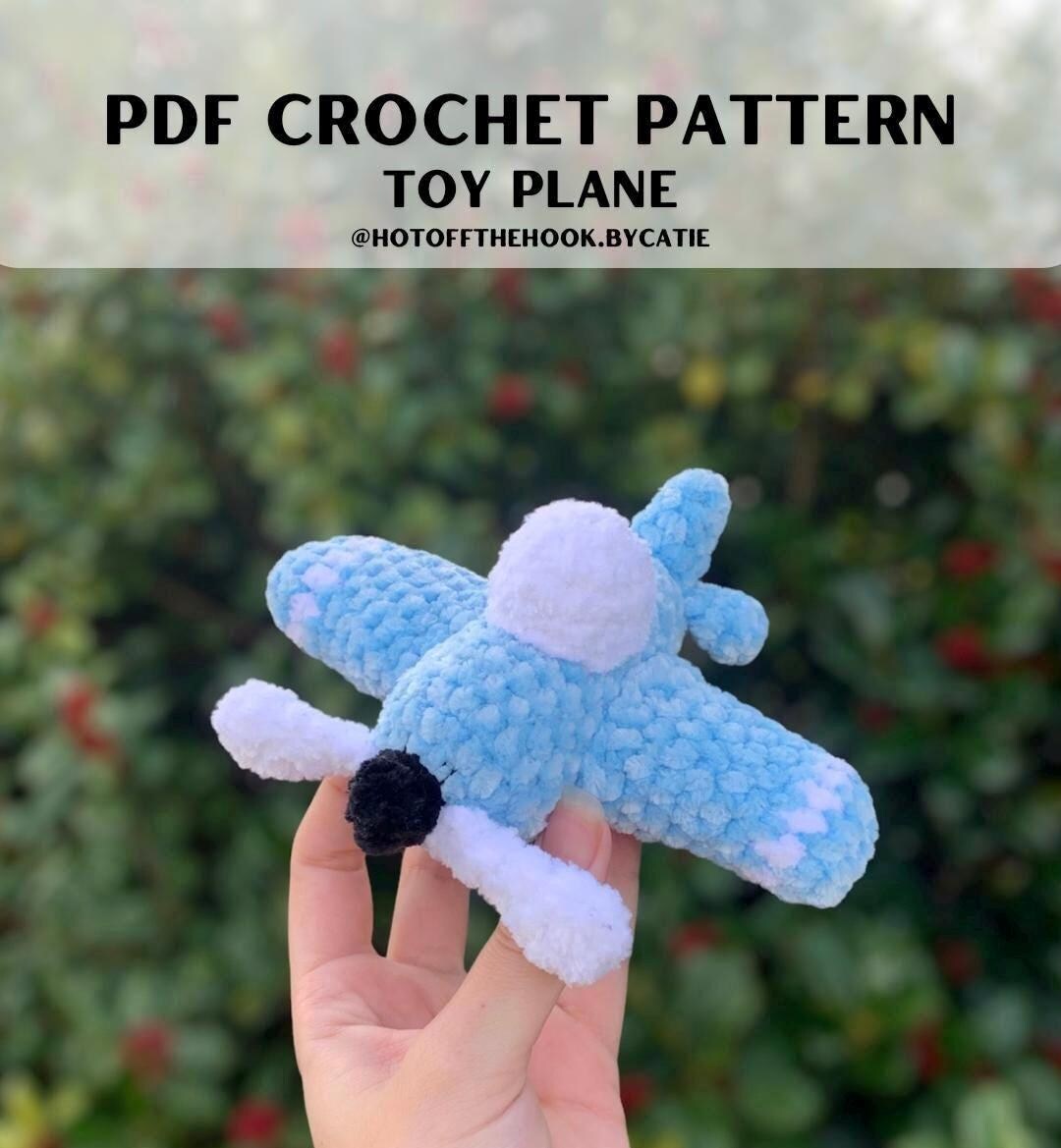 Crochet Pattern | Toy Plane | Crochet Plane Pattern | Plane Patterns ...