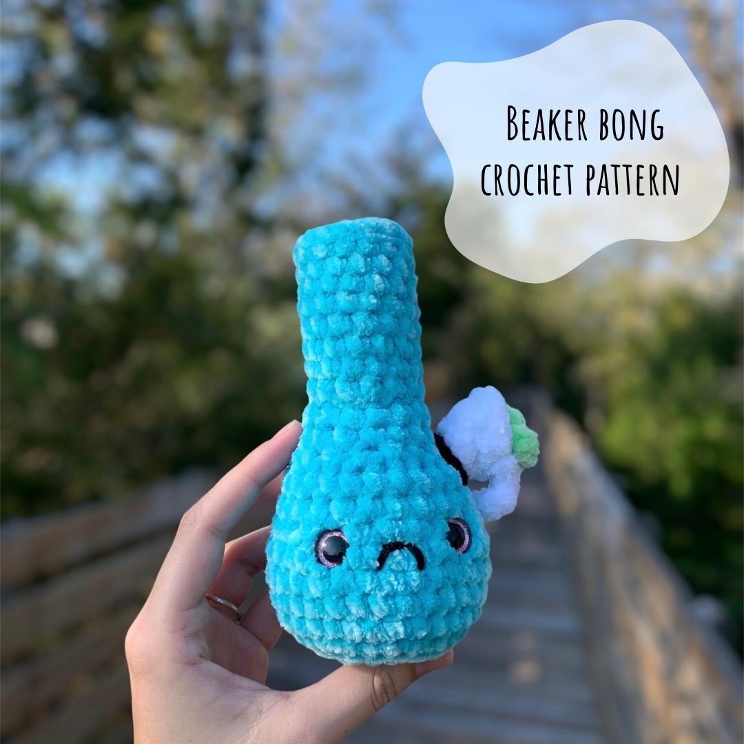Crochet Pattern | Beaker Bong Pattern | Crochet Beaker Pattern ...