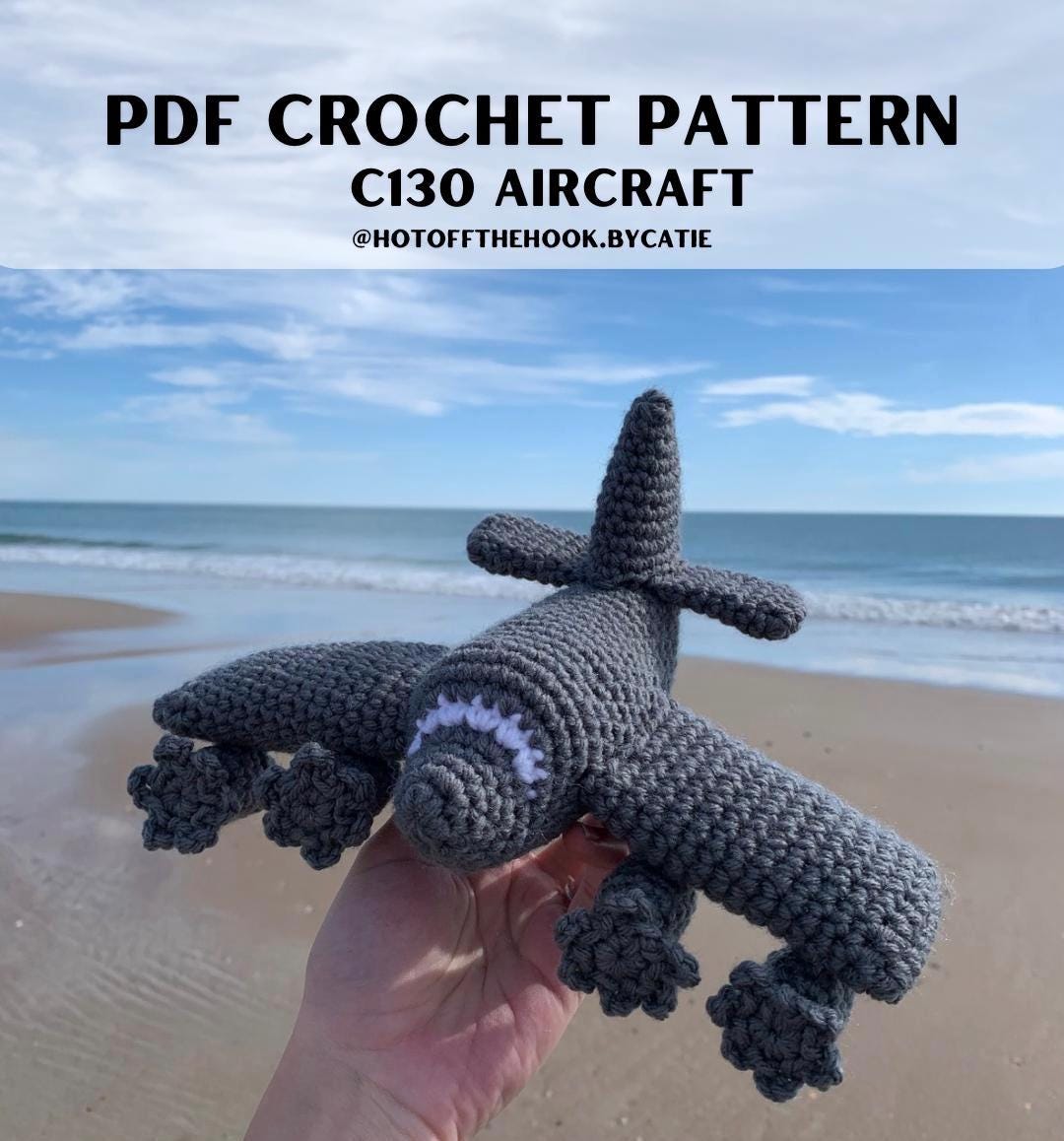 C130 Aircraft Crochet Pattern: Intermediate Level (PDF Pattern) - Etsy