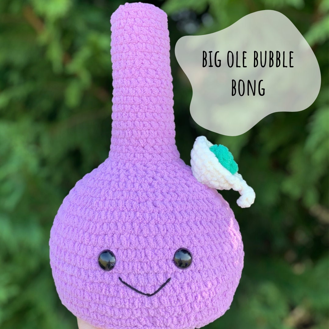 Crochet Pattern Big Ole Bubble Bong Giant Bong Crochet Pattern Bong ...